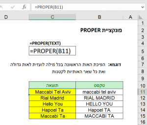 PROPER – אקסל-פדיה
